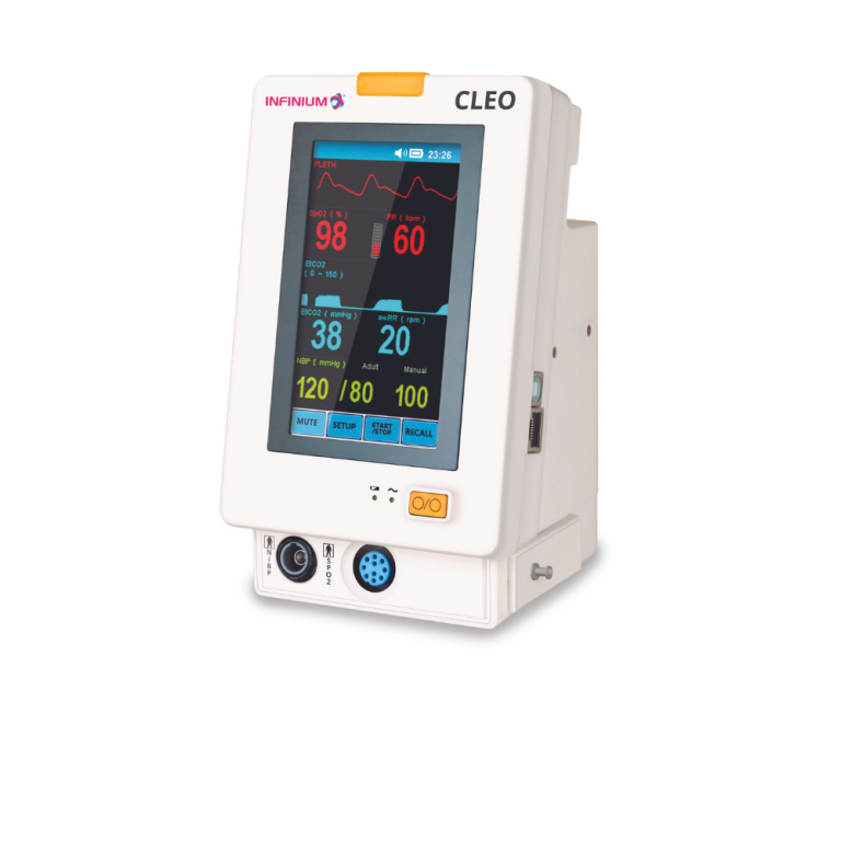 Cleo Compact EtCO2 Monitor with Vitals - Infinium Medical